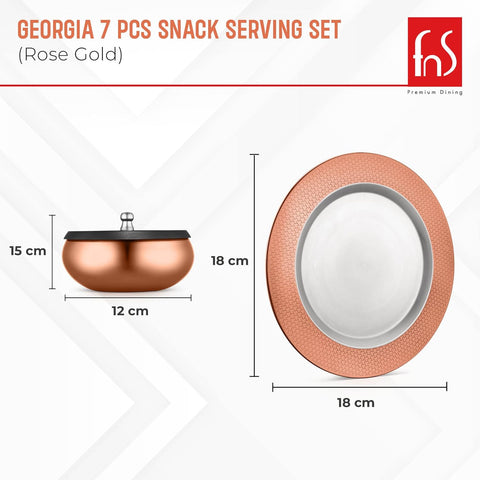 Buy FnS Premium Georgia Serving Set – Rose Gold